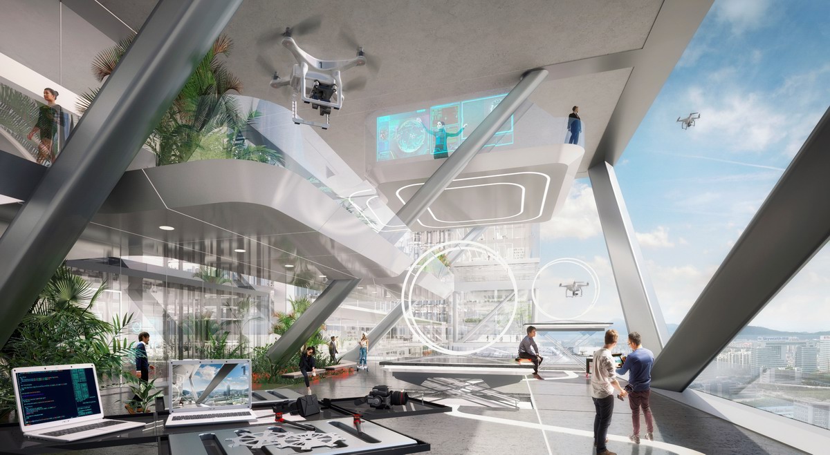 Designs for DJI’s new HQ in Shenzhen revealed | Foster + Partners - 品素品设计