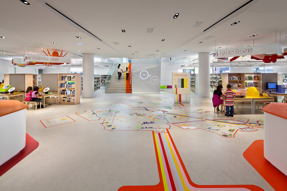 Queens Central Library, Children’s Library Discovery Center - 品素品设计