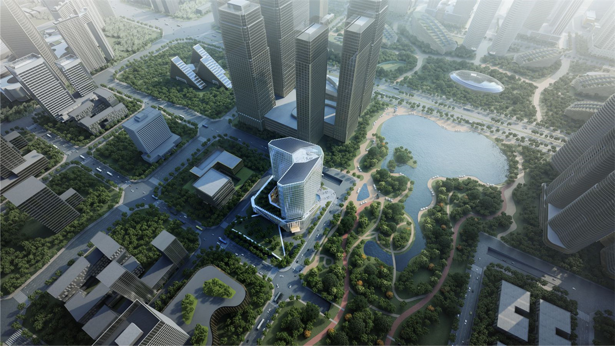 赢得成都交子公园金融商务区B07地块方案设计竞赛 | Aedas - 品素品设计